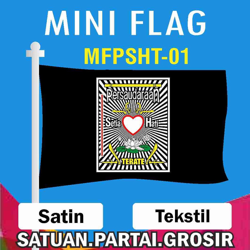 Jual Cetak Bendera Printing Motif Custom PSHT / Mini Flag PSHT ... Jual Cetak Bendera Printing Motif Custom PSHT / Mini Flag PSHT ...