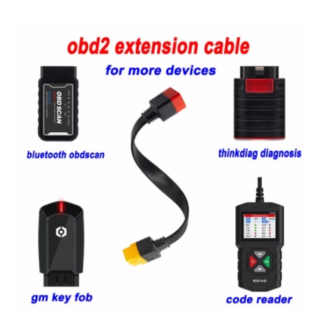 Jual Kabel Sambungan Extension OBD2 Launch EasyDiag Thinkdiag X431 16 ...