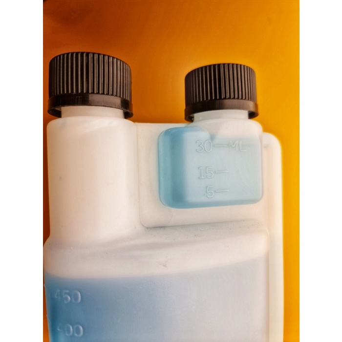Jual BOTOL TAKAR UKUR TWIN NECK OLI SAMPING 500 ML WITH CHILD PROOF CAP ...