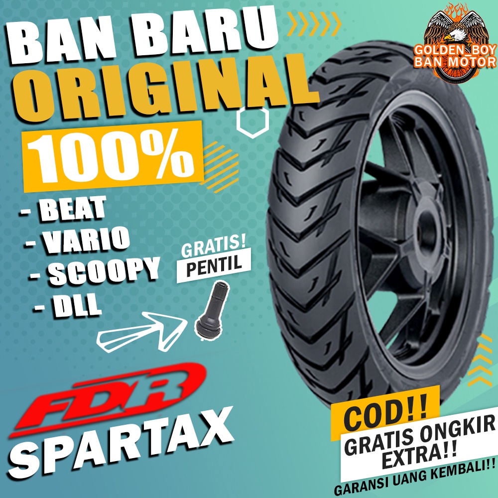 Jual ban motor matic tubles beat fdr spartax ring 14 tubles sepasang ...