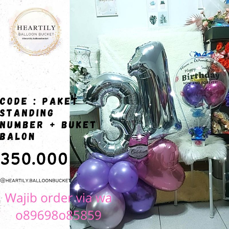 Jual [Order H-5] Buket Balon Balloon Bucket Balon Wisuda Snack Balloon ...