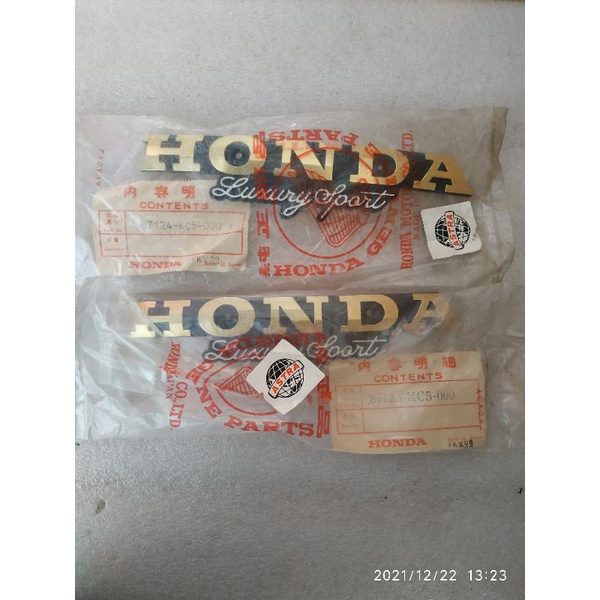 Jual emblem tangki Honda gl pro series black engine Neotech max glpro ...