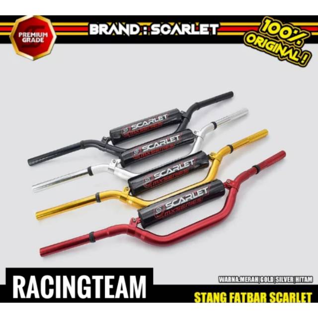 Jual Stang fatbar twinwall scarlet buat motor KLX DAN DTRACKER | Shopee ...