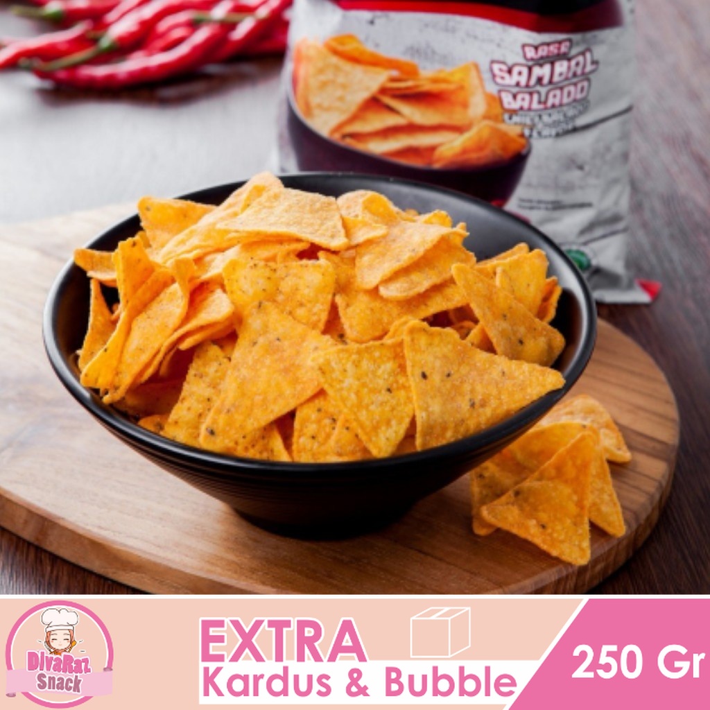 Jual Cemilan Tortilla Balado 250gram / Tortila BBQ Premium - Divaraz ...