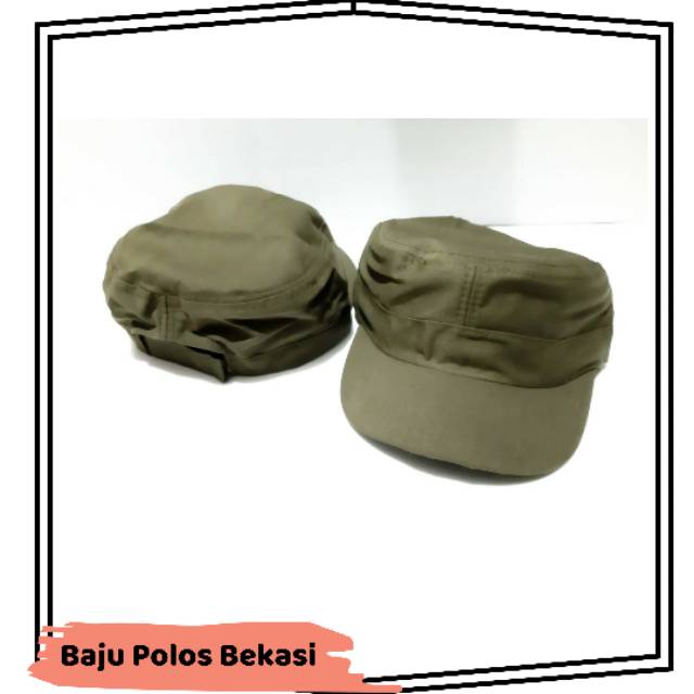 Jual Topi Komando Polos.Topi Militer. Topi Army -Hijau Army | Shopee ...
