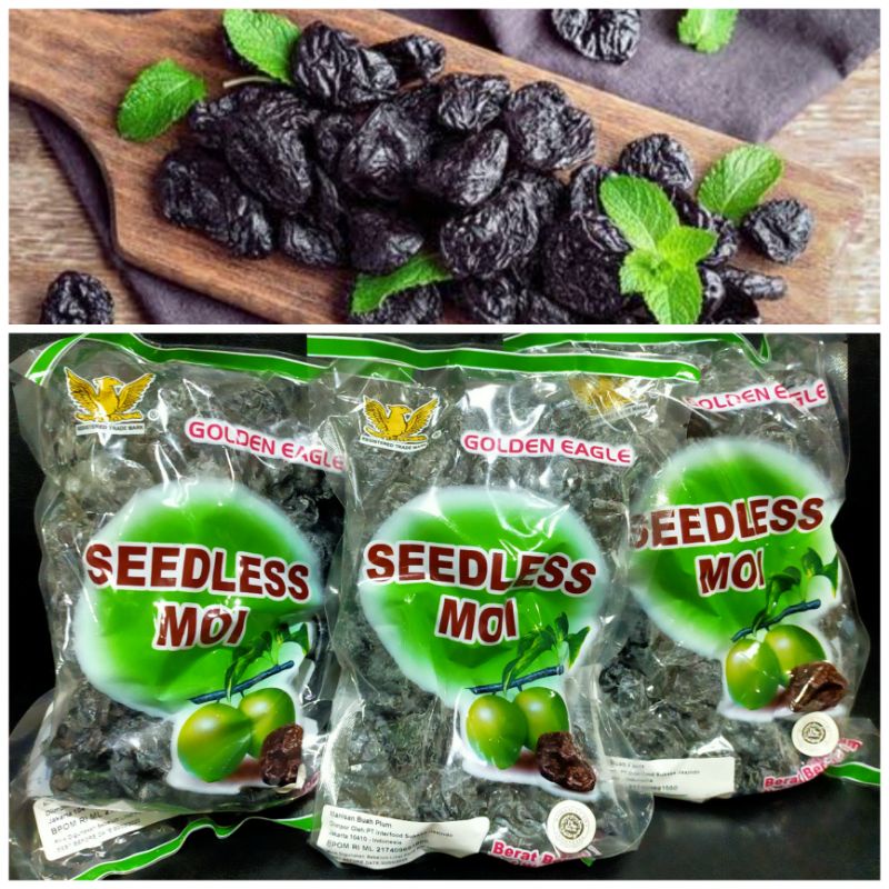Jual plum hitam kering 500 gr+kiamboy hitam+seedless moi golden eagle ...