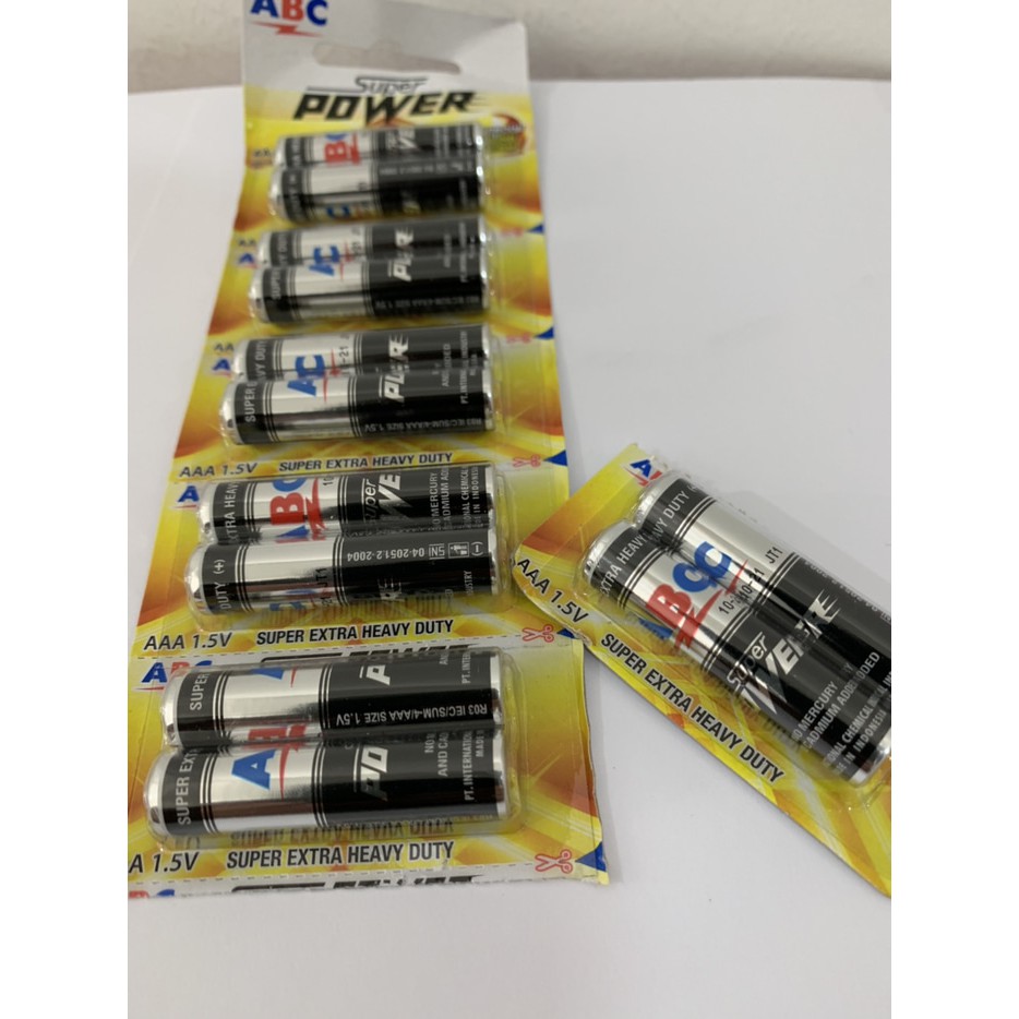 Jual BAtu baterai AAA abc / 1 pack isi 2 | Shopee Indonesia