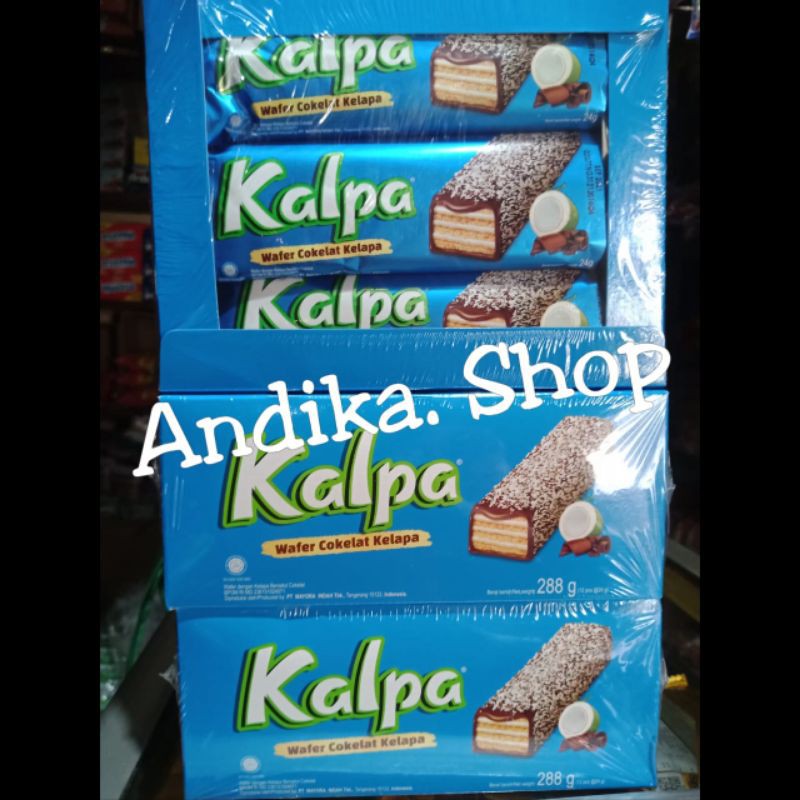 Jual kalpa wafer coklat kelapa kemasan box | Shopee Indonesia
