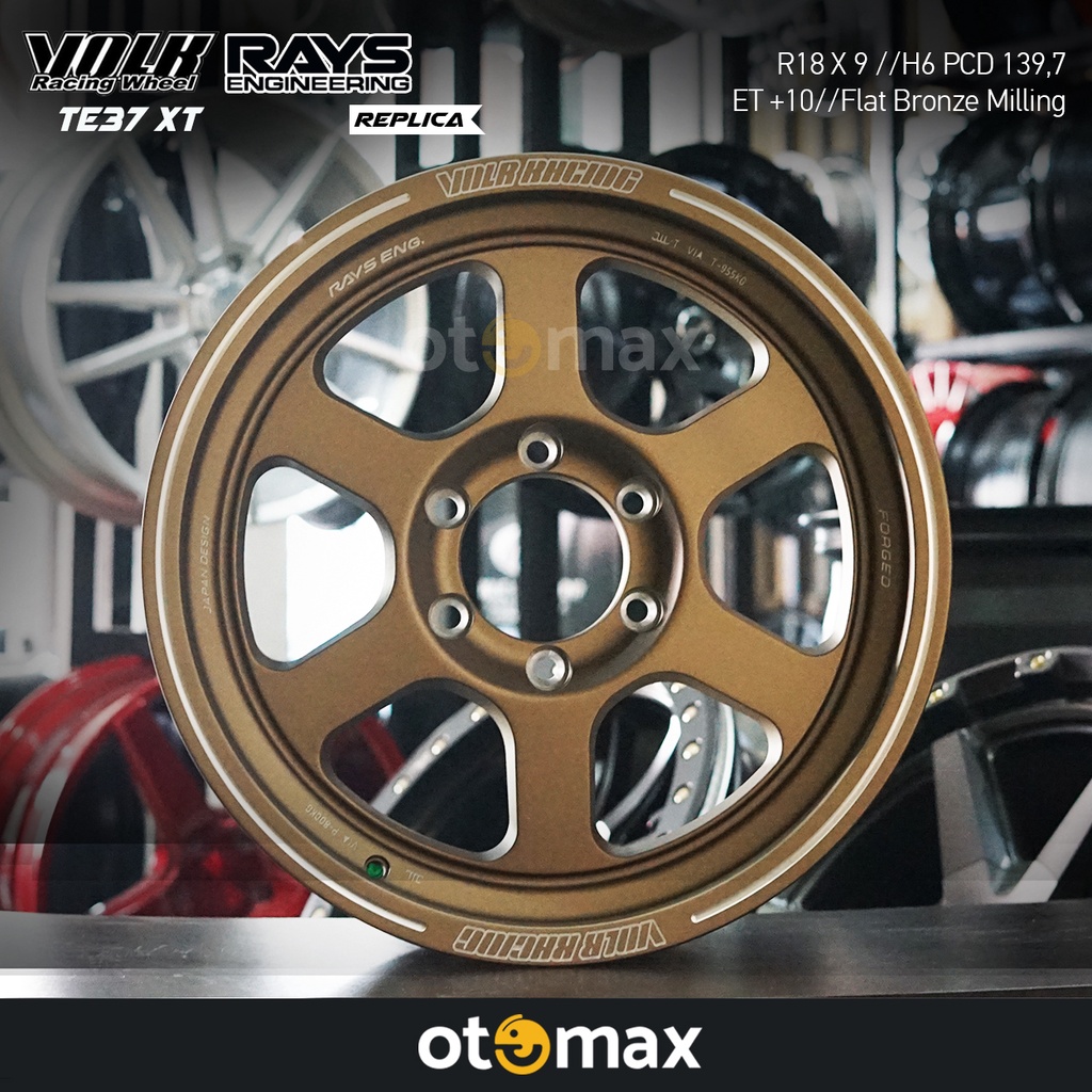 Jual Velg Mobil Volk Rays TE37 XT Ring 18 Flat Bronze Milling | Shopee Indonesia