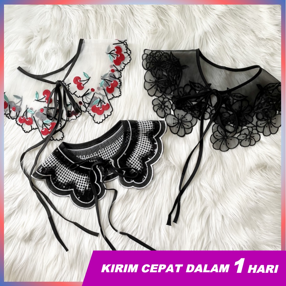 Jual Super66 Kerah Instan / Kerah Baju Wanita / Kerah Baju Korean ...