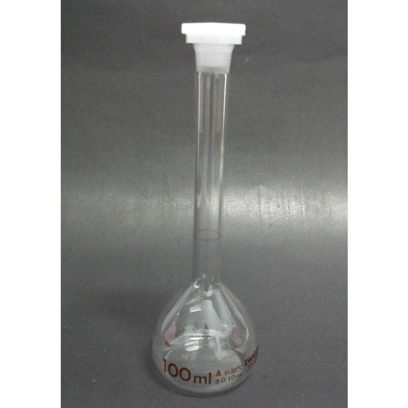 Jual volumetric flask iwaki pyrex 100 ml / labu ukur | Shopee Indonesia