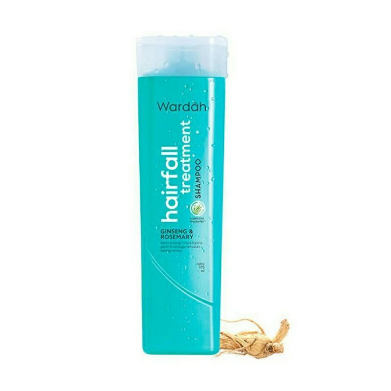 Jual Wardah Hairfall Treatment Shampoo 170ml Hijau | Shopee Indonesia