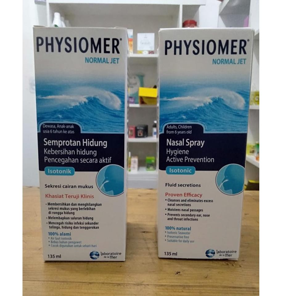 Jual Physiomer normal Jet Nasal Hygiene spray Nacl 135 ML nama lama ...