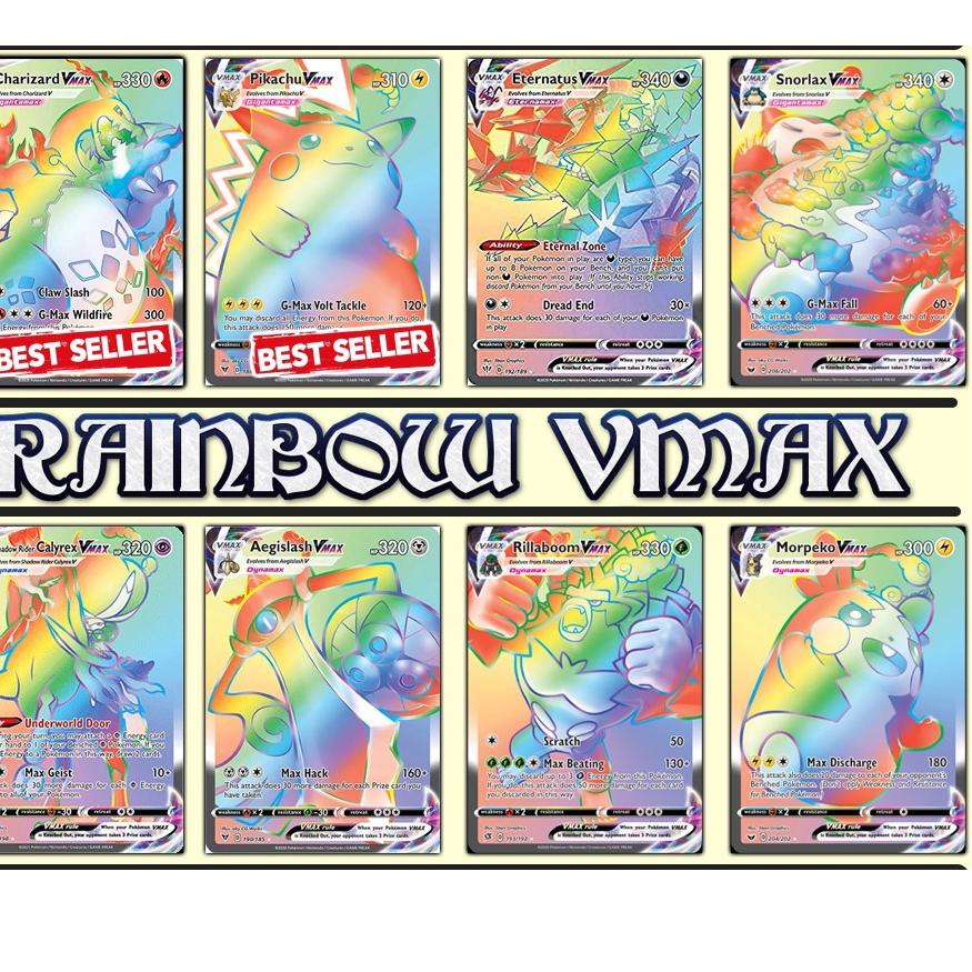 Jual ㅰ KARTU POKEMON TCG RAINBOW VMAX HOLOGRAM ENGLISH VERSION GREAT ...