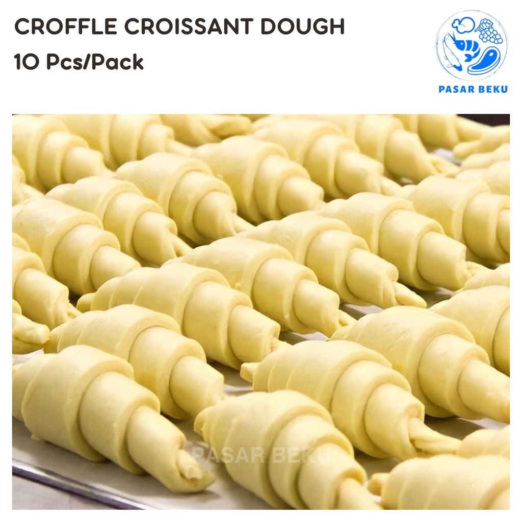 Jual CROFFLE CROISSANT DOUGH 10 dan 12 Pcs/Pack Plain Frozen Food Pasar ...