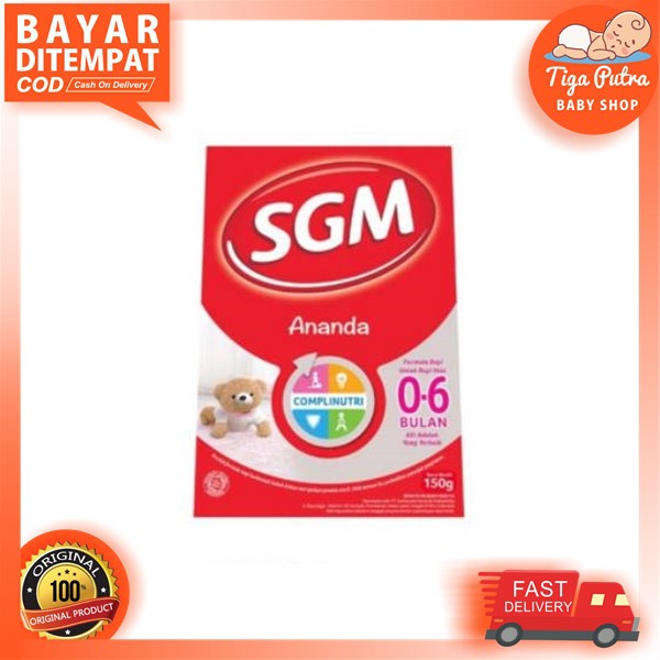 Jual SGM Ananda 0-6 bulan Complinutri 120 gr dan 150 gr Susu SGM Bayi ...