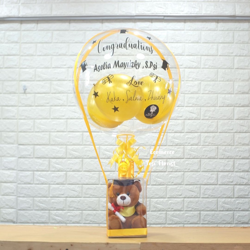 Jual [Ready/Tidak PO] Hot Air Ballon || Bloom Box balon || balon bunga ...