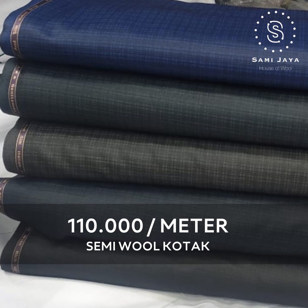 Jual Kain Bahan Jas & Celana Wedding BOSS Semi Wool Motif Kotak2 ...