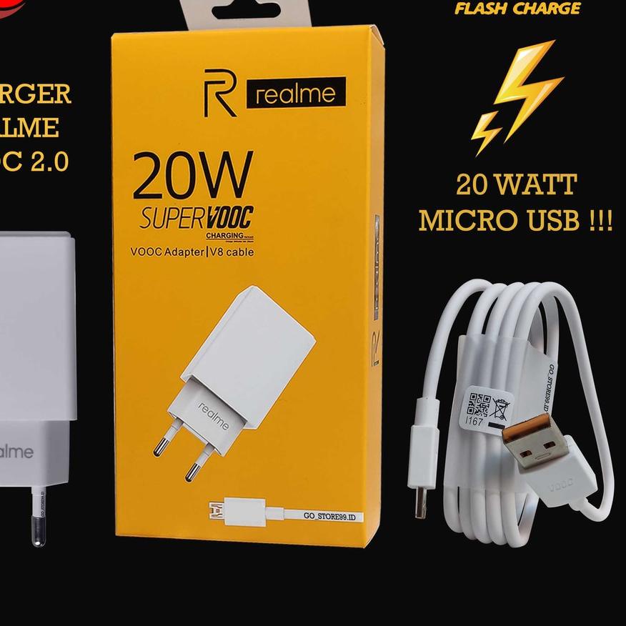 Jual CHARGER REALME ORIGINAL FAST CHARGING 20 WATT (MICRO USB DAN TYPE ...