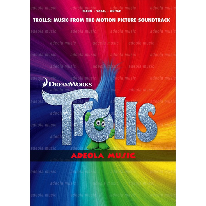 Jual Buku Piano / (PD-65) TROLLS / Buku Piano Disney / Soundtrack Film ...