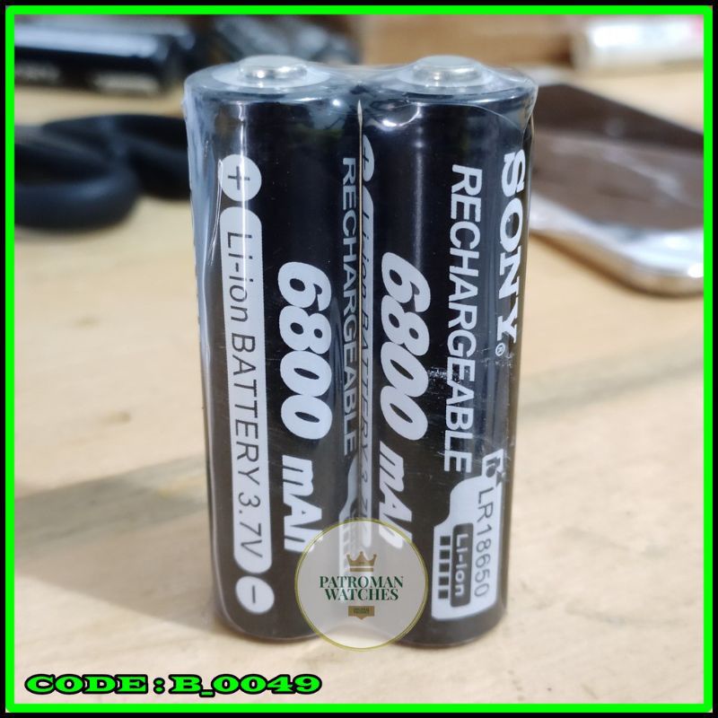 Jual Baterai Cas Sony 18650 Batrey Battery LR18650 Rechargeable 6800mAh ...