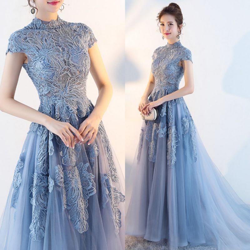 Jual Realpic G79 Bisa custom XS-2XL Gaun mewah impor gaun resepsi gaun ...