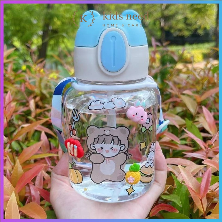 Jual Botol Air Minum Anak 450 ML BPA FREE / Botol Minum Anak Lucu Motif Karakter Imut dengan ...