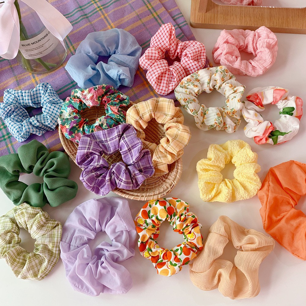 Jual ED - IKAT RAMBUT SCRUNCHIE KOREA STYLE / KUNCIRAN RAMBUT SCRUNCHIE ...