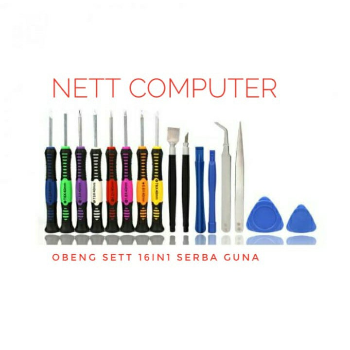 Jual Obeng Multifungsi 16 in 1 Untuk Reparasi Smartphone Handphone dll ...