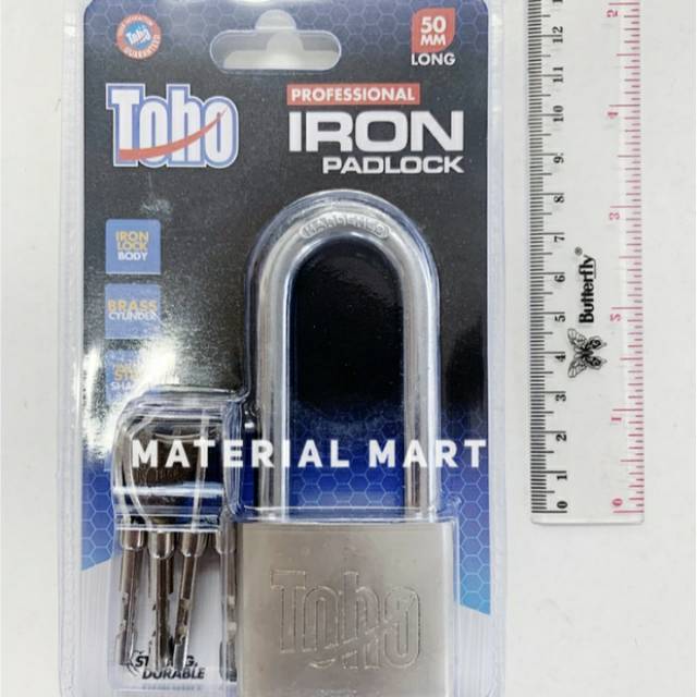Jual Gembok Besi TOHO 50 mm Panjang | Gembok Rumah 50mm | Gembok Pagar ...