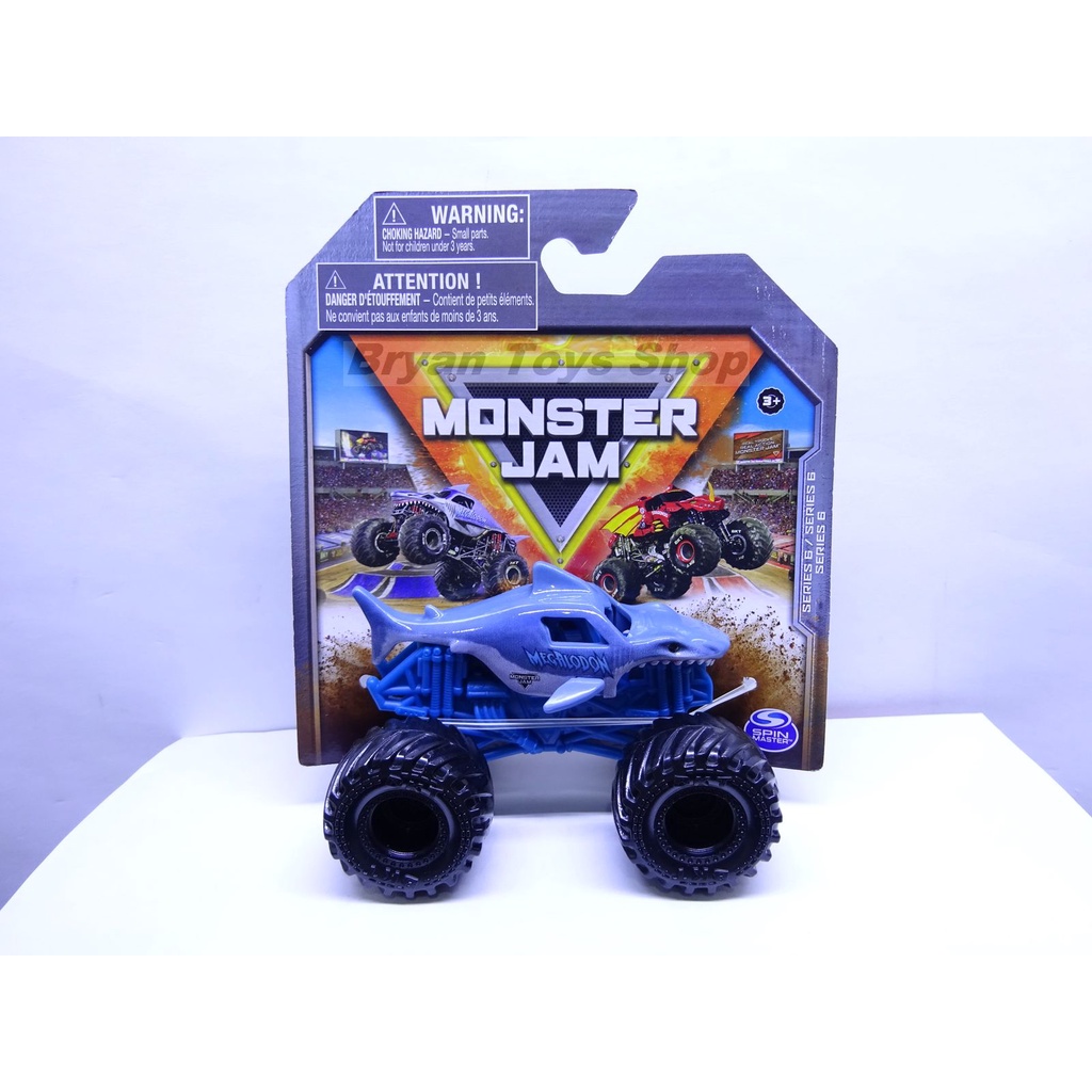Jual Monster Jam Spin Master Megalodon Biru | Shopee Indonesia