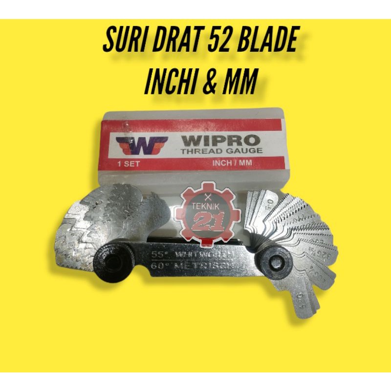 Jual SURI DRAT/MAL DRAT/MAL ULIR/TREAD GAUGE/ALAT UKUR DRAT WIPRO ...