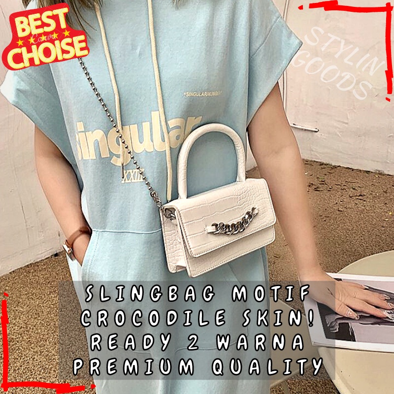 Jual TAS MINI CROCO SLING BAG / TAS SELEMPANG MINI WANITA CROCO / TAS LUCU BERKUALITAS | Shopee ...