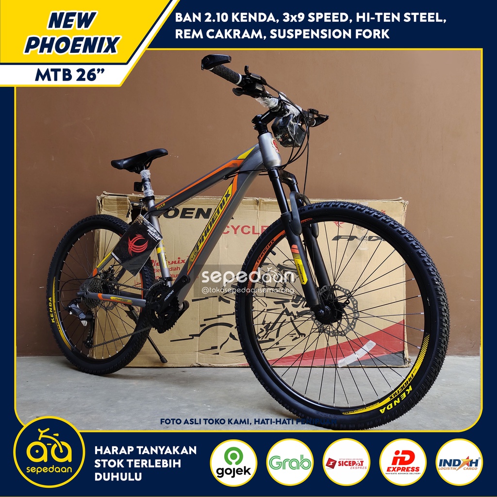 Jual Sepeda Gunung MTB 26" NEW PHOENIX - 3x9 Speed 3 (PULAU JAWA) | Shopee Indonesia