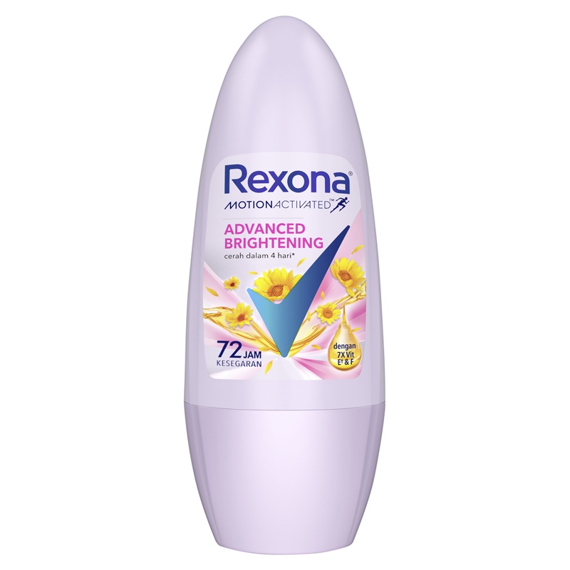 Jual Rexona Deodorant Roll On Advanced Brightening 45 ml | Shopee Indonesia