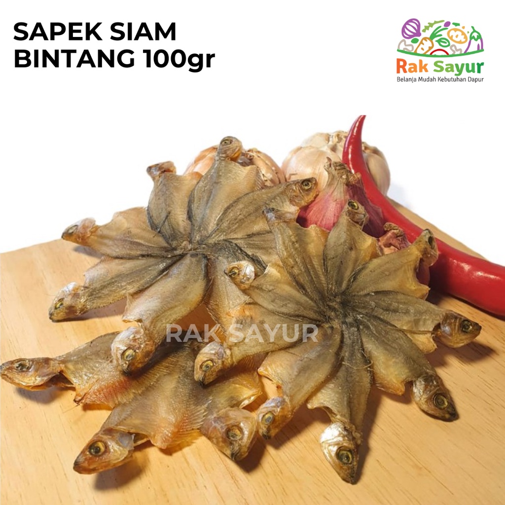 Jual Ikan Asin Sapek Siam Bintang 100gr Rak Sayur Padang | Shopee Indonesia