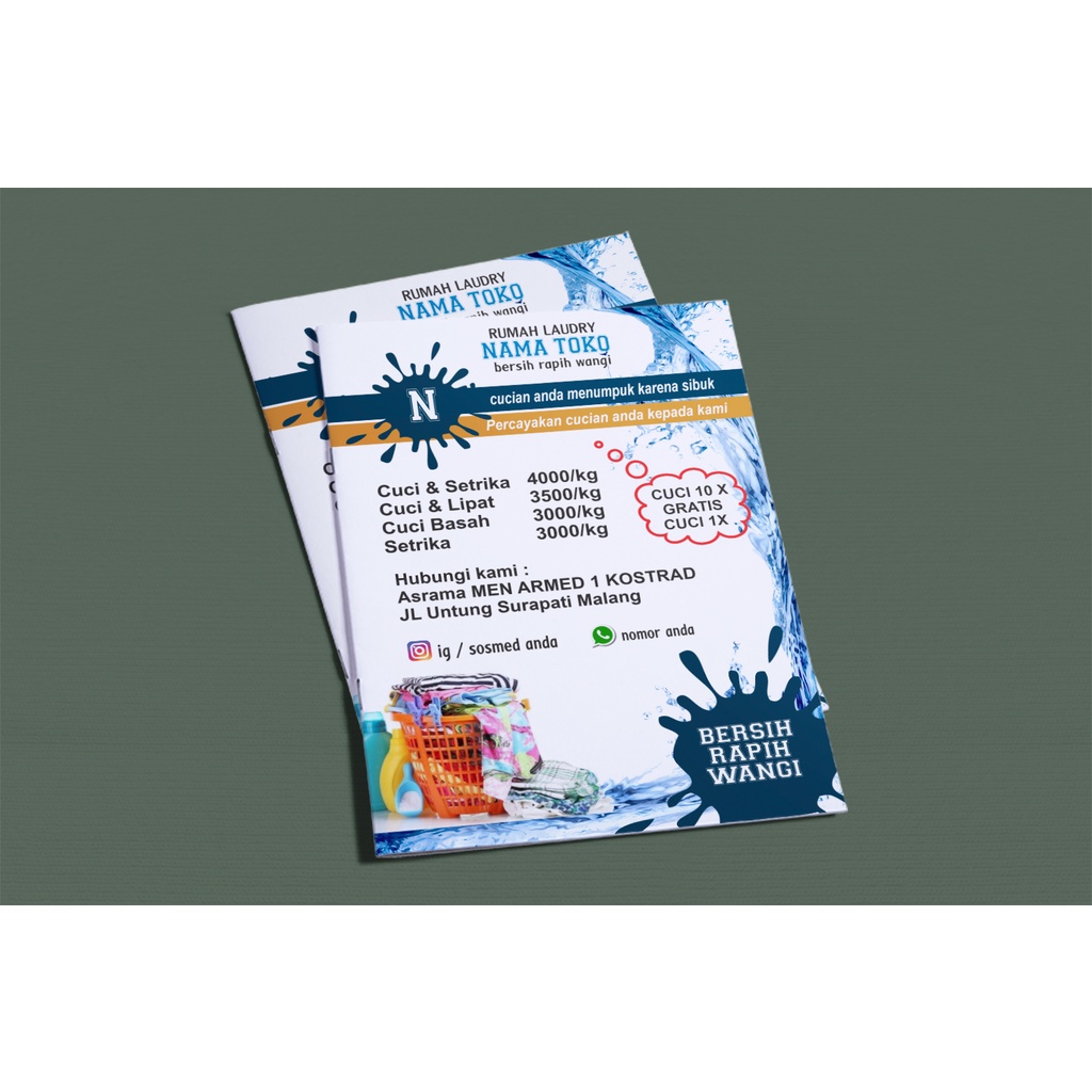 Jual Cetak Brosur A5 / Cetak Flyer / Leaflet AP 150 GSM (min. Pemesanan 50 lembar) | Shopee ...
