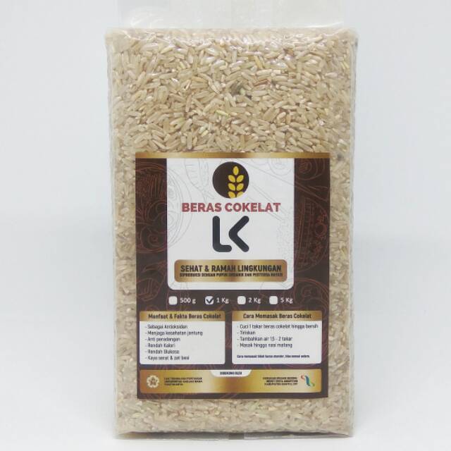 Jual BERAS SEHAT COKLAT VAKUM 1KG - BERAS RAMAH LINGKUNGAN | Shopee ...