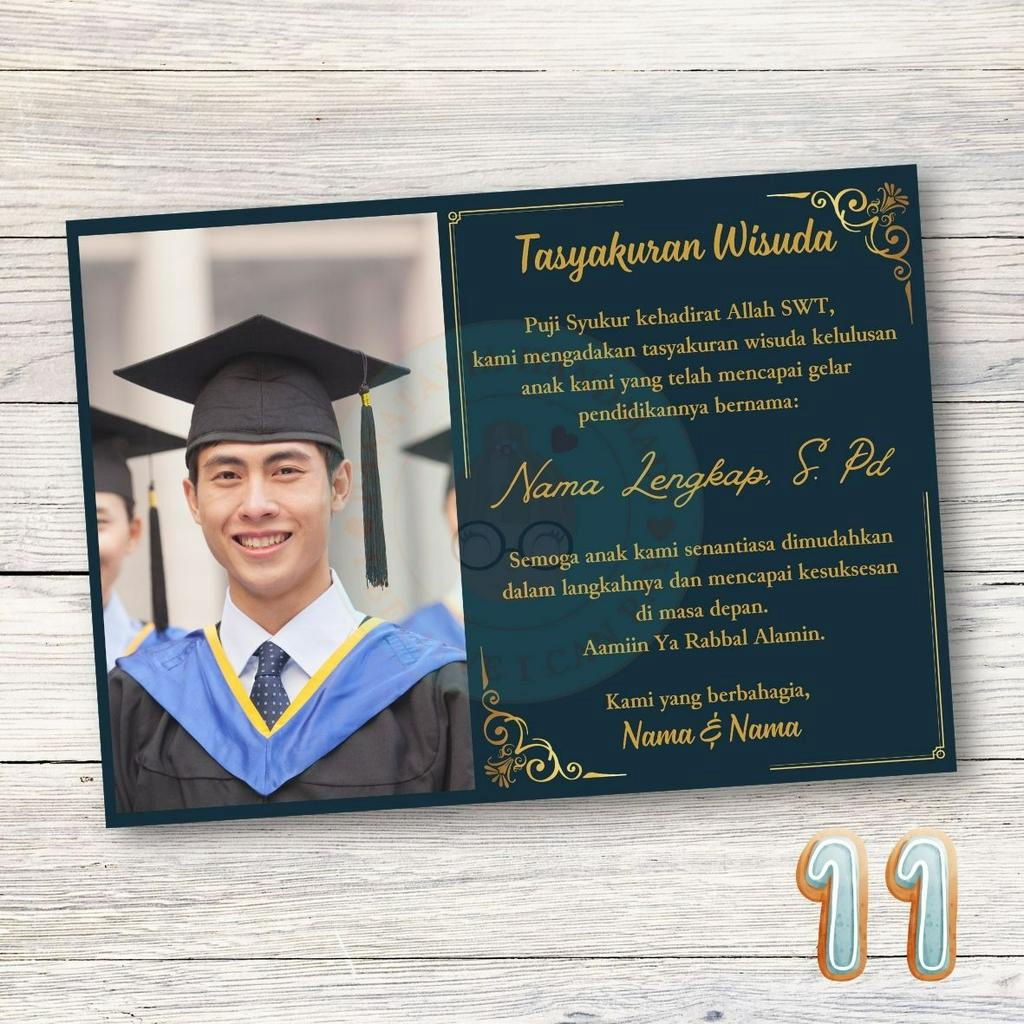 Jual Kartu Ucapan Wisuda / Kelulusan & Stiker Ucapan Tasyakuran Wisuda ...