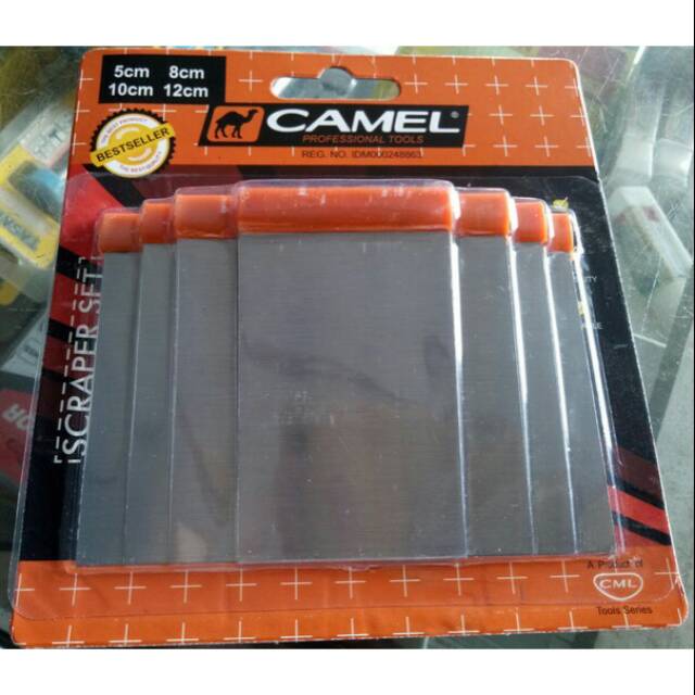 Jual Kape set kape plat camel bagus scraper set seng plat | Shopee ...