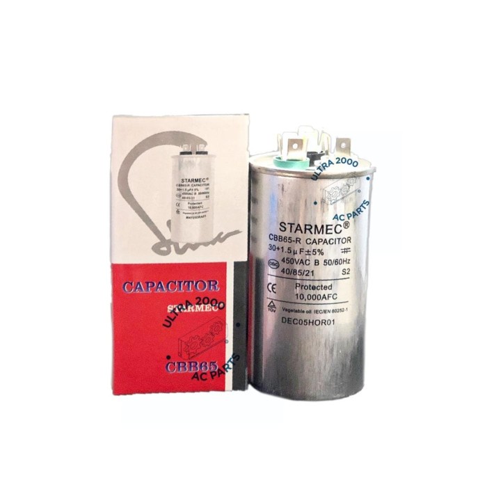 Jual Capasitor 30uf + 1.5 / Kapasitor Ac Tembaga Sharp ,Sanyo, Aqua ...