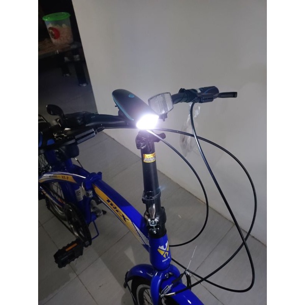 Jual Lampu Sepeda Depan LED Cree XPG Dengan Klakson 150db | Shopee ...