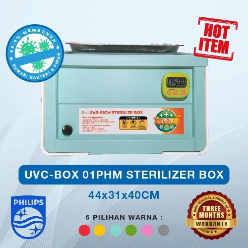 Jual warmer-sterilizer- uvc box sterilizer / box sterilisasi / box sterilisasi uvc philips 8w ...