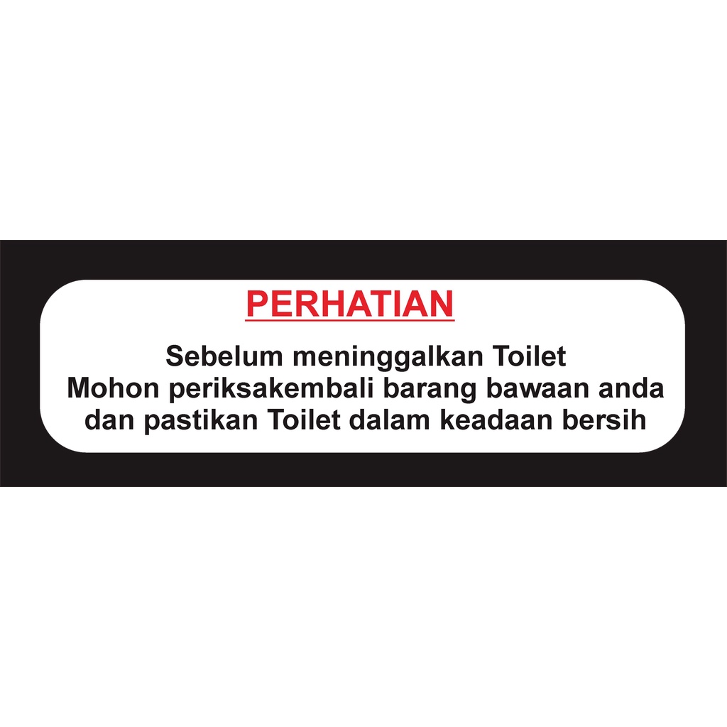 Jual BEENING - POSTER EDUKASI TANDA RUANG TUNGGU TOILET KHUSUS DIFABEL ...