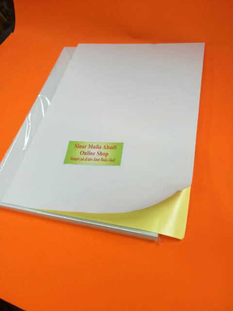 Jual Kertas Label Stiker HVS A4 / Sticker / isi 20 lembar | Shopee ...