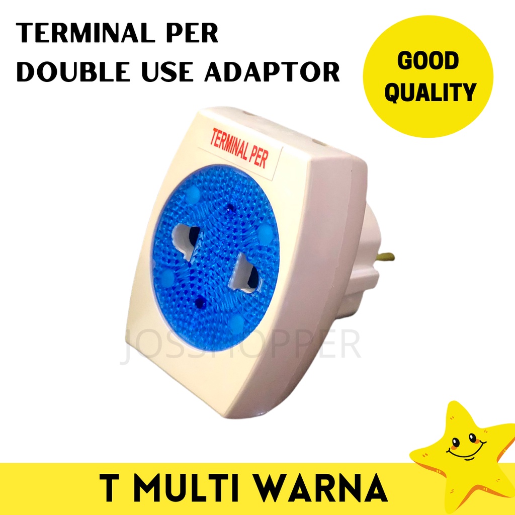 Jual STEKER T MULTI COLOKAN T MULTI 3 LUBANG T MINI WARNA STEKER ...