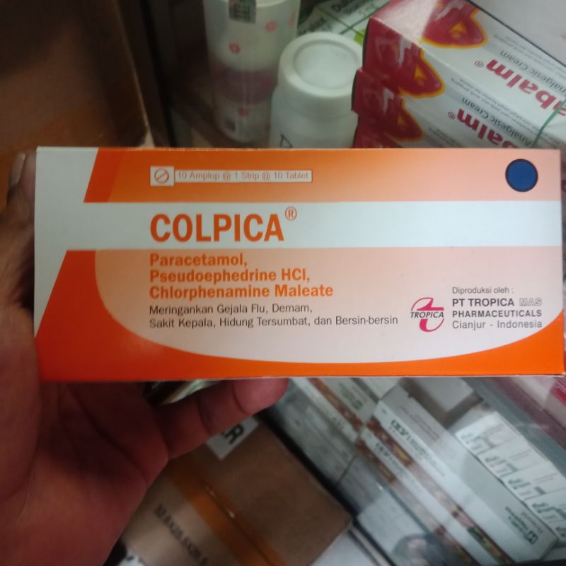 Jual COLPICA Meringankan Gejala Flu dan Demam 100tablet | Shopee Indonesia