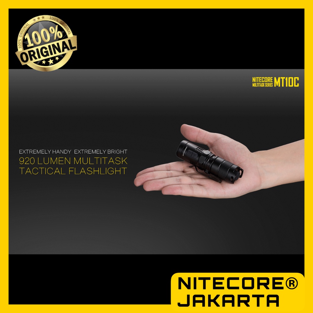 Jual Nitecore MT10C Senter LED CREE XM-L2 U2 920 Lumens | Shopee Indonesia