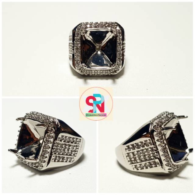 Jual Ring Emban Micro Setting Desain Perak Super Full Zirconnya ...