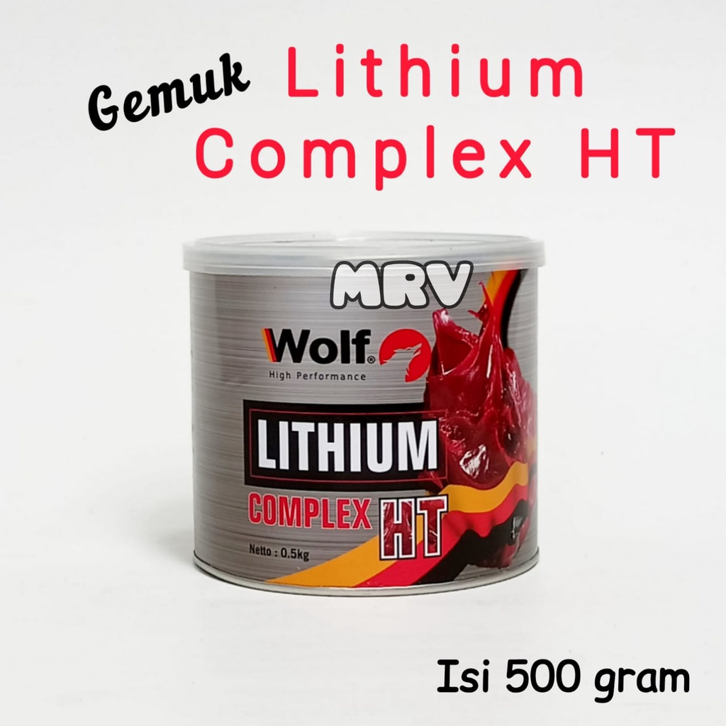 Jual GEMUK WOLF LITHIUM COMPLEX HT GREASE 500 gram | Shopee Indonesia